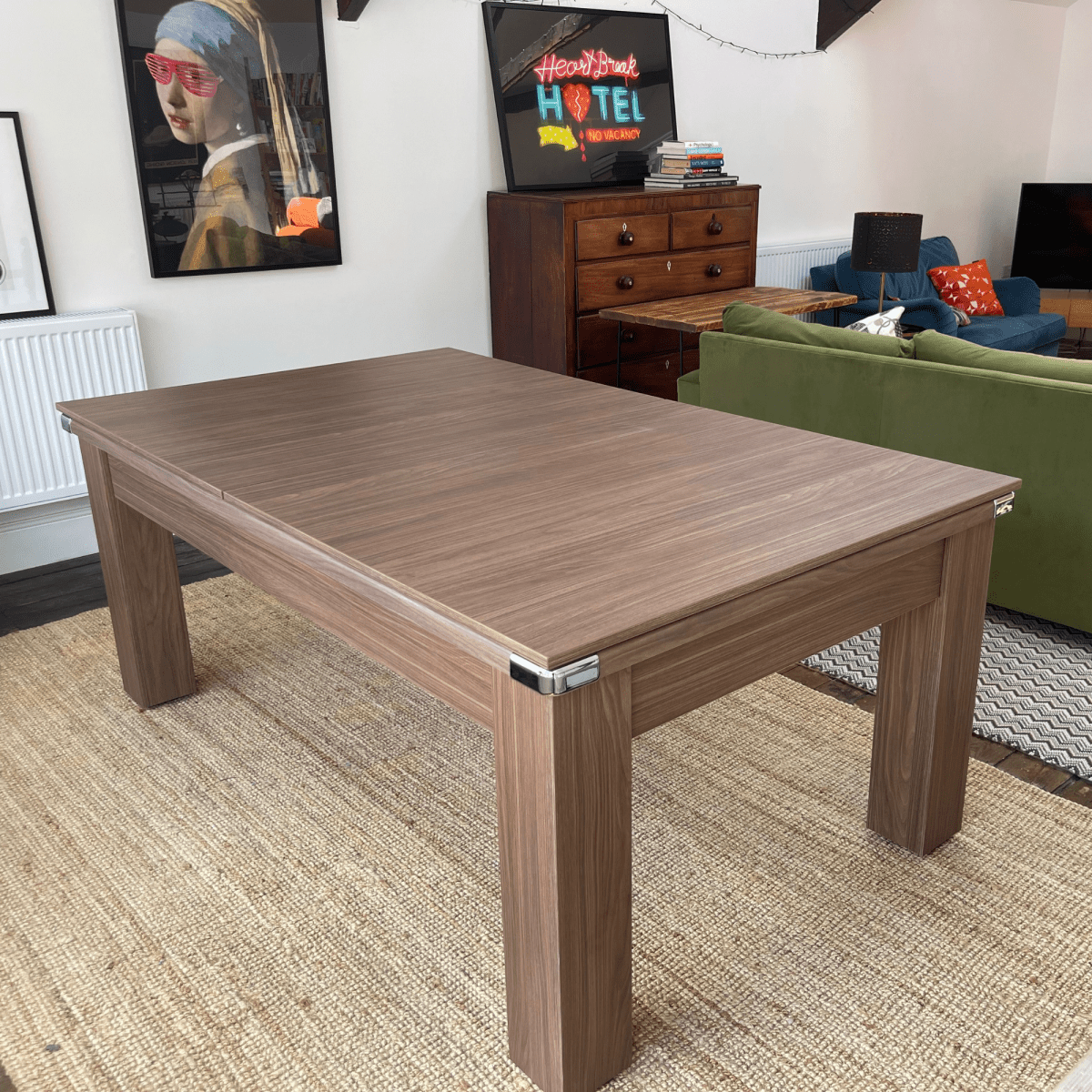 Avant Garde Pool Dining Table 6ft & 7ft - Walnut – The Yorkshire Cue ...