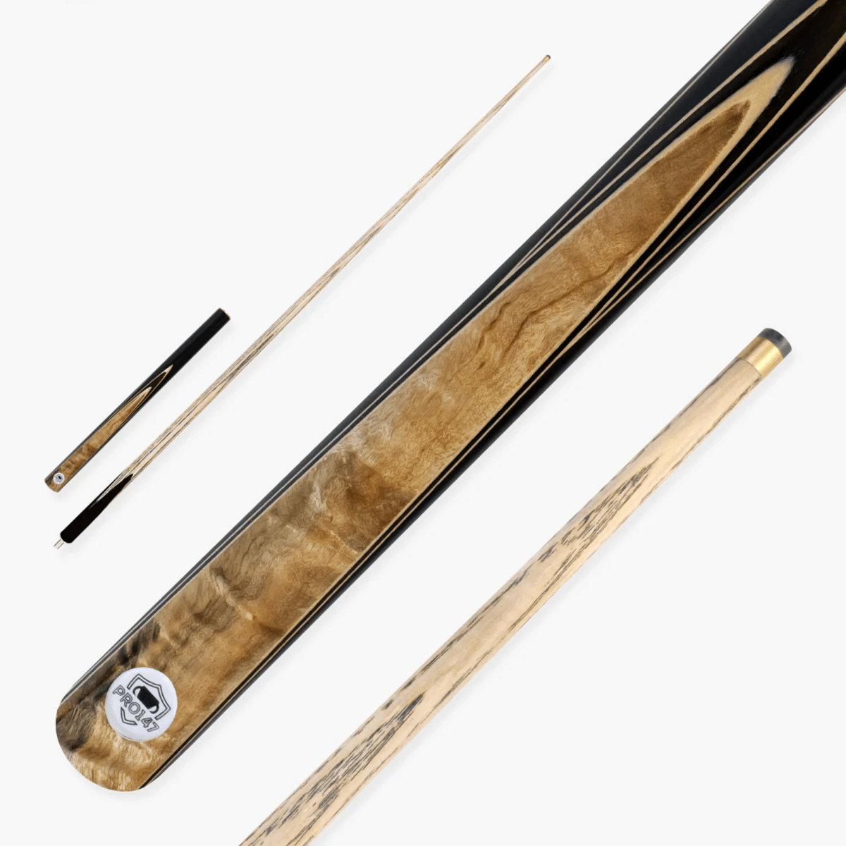 PRO147 Pearl Series Gold Camphor - 57 Inch 3/4 Jointed Snooker Pool Cu ...