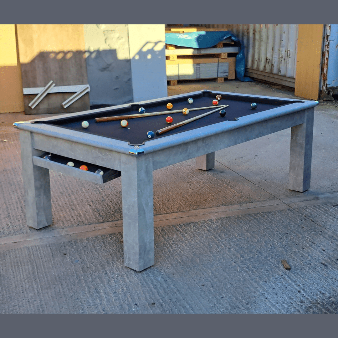 The Helmsley Pool Dining Table - Italian Grey – The Yorkshire Cue Company