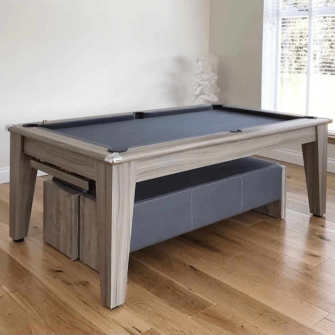 The Richmond Pool Dining Table - Driftwood - 7ft – The Yorkshire Cue ...